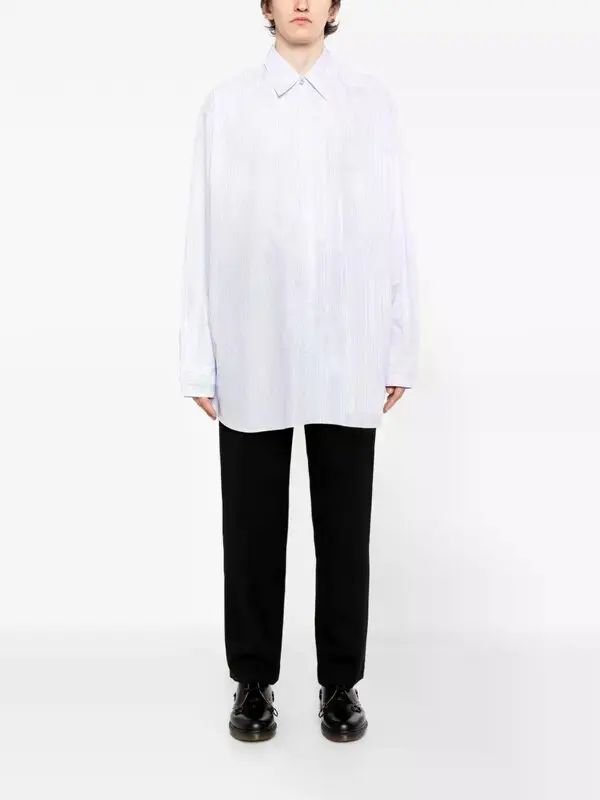 OAMC Striped Cotton Shirt - Blue