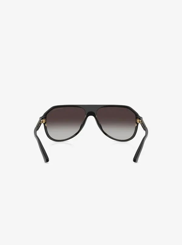 Michael Kors Molokai Aviator Sunglasses - Black