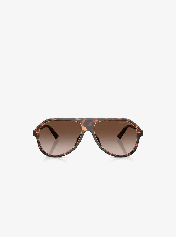 Michael Kors Molokai Aviator Sunglasses - Brown