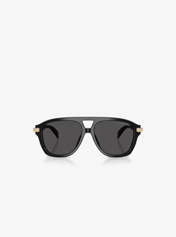 Michael Kors Grenada Oversized Aviator Sunglasses - Black