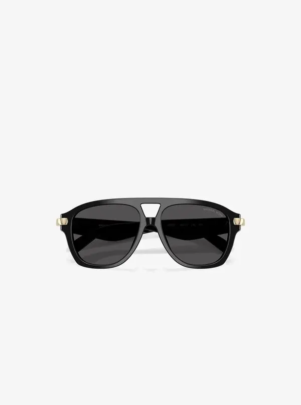 Michael Kors Grenada Oversized Aviator Sunglasses - Black