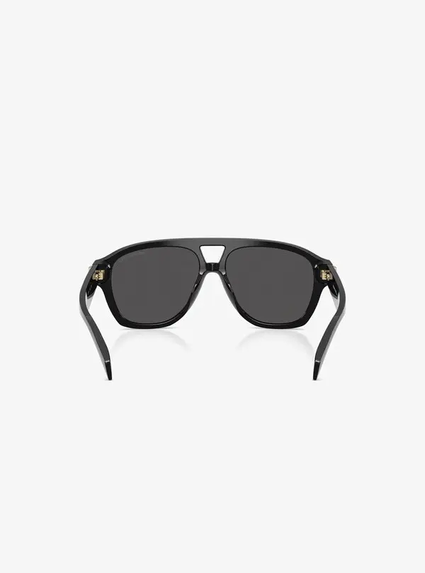 Michael Kors Grenada Oversized Aviator Sunglasses - Black