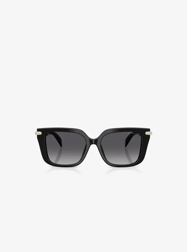 Michael Kors Santo Domingo Square Frame Sunglasses - Black