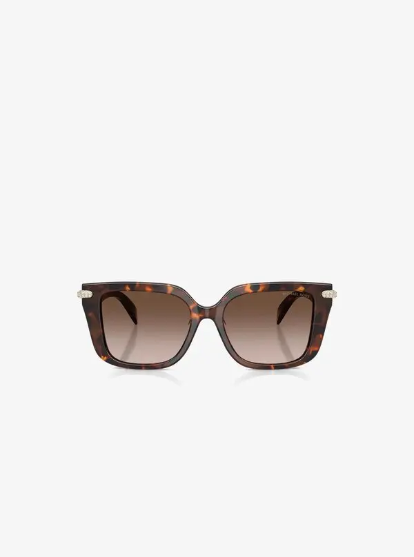Michael Kors Santo Domingo Square Frame Sunglasses - Brown