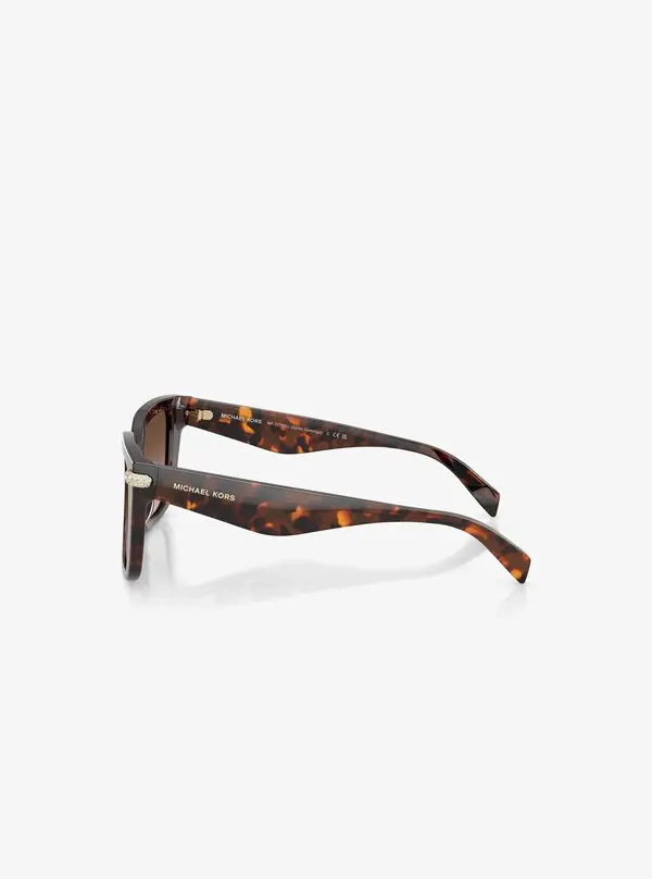 Michael Kors Santo Domingo Square Frame Sunglasses - Brown