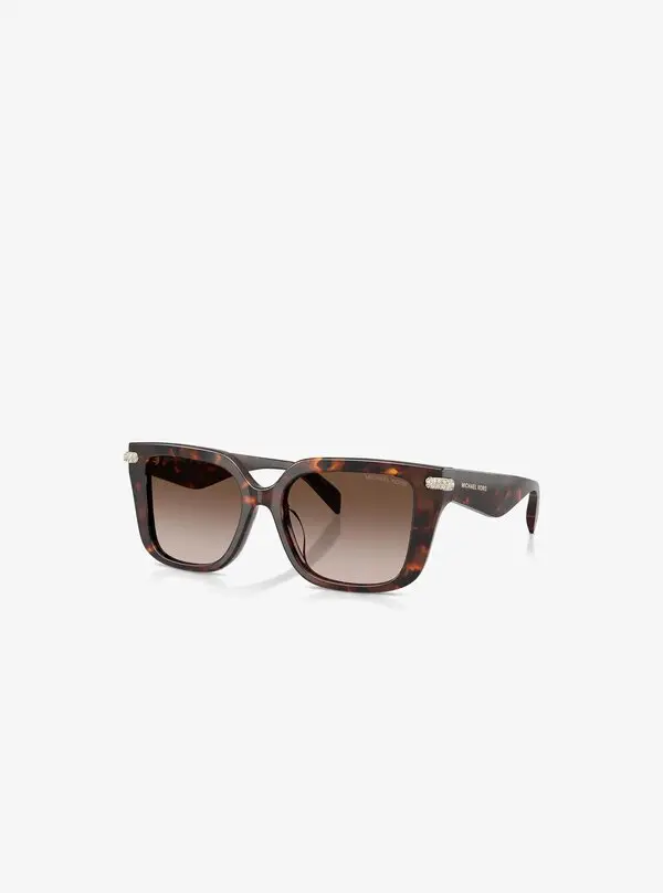 Michael Kors Santo Domingo Square Frame Sunglasses - Brown