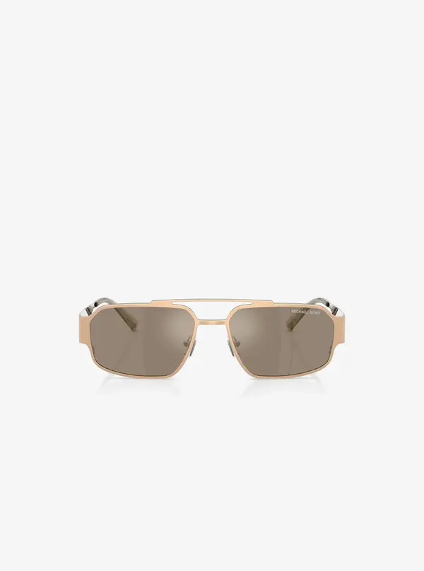 Michael Kors Cape Town Aviator Sunglasses - Gold