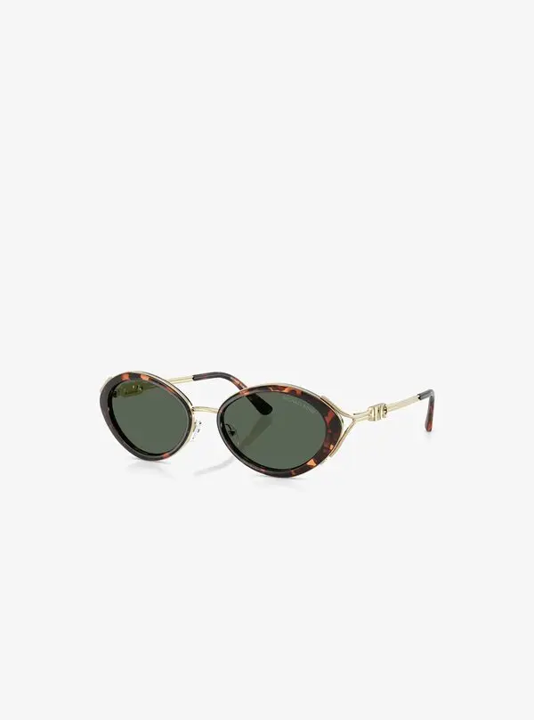 Michael Kors Key West Oval Sunglasses - Brown