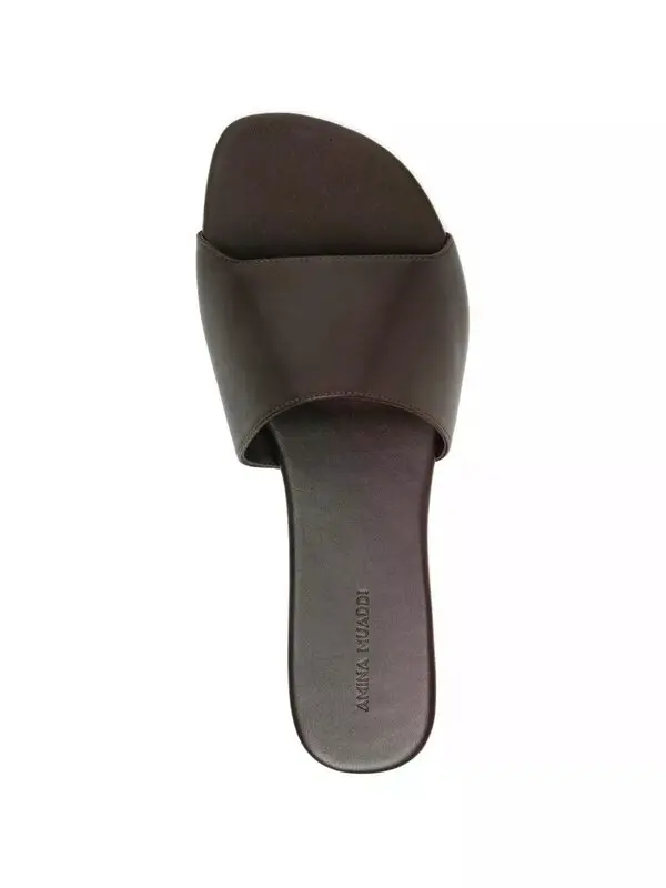 Amina Muaddi Bianca Sandals