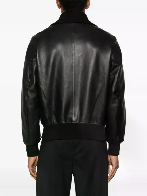 Sandro Zip-up Leather Jacket