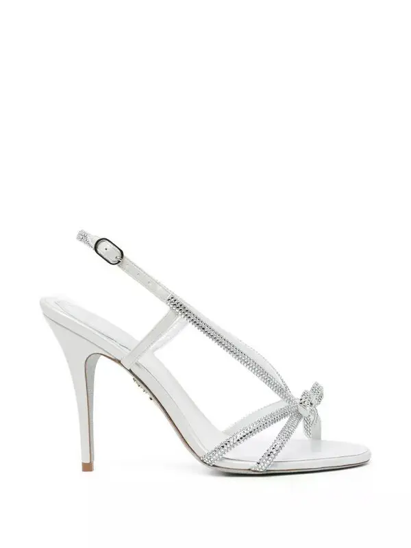 Rene Caovilla 100mm Lynette Sandals - White
