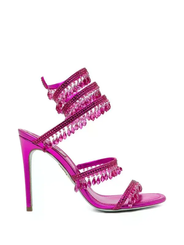 Rene Caovilla 105mm Chandelier Sandals - Pink