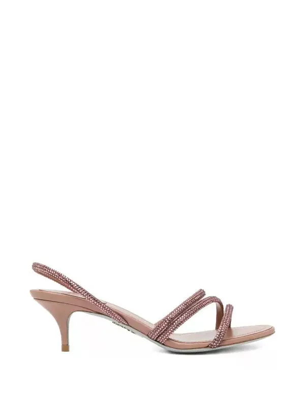 Rene Caovilla 50mm Embellished Sandals - Pink