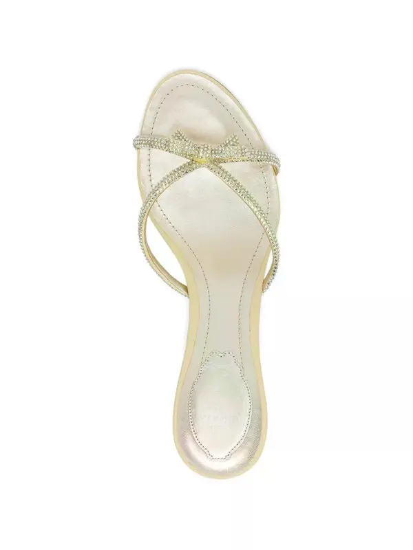 Rene Caovilla Lynette 50mm Embellished Sandals - Yellow