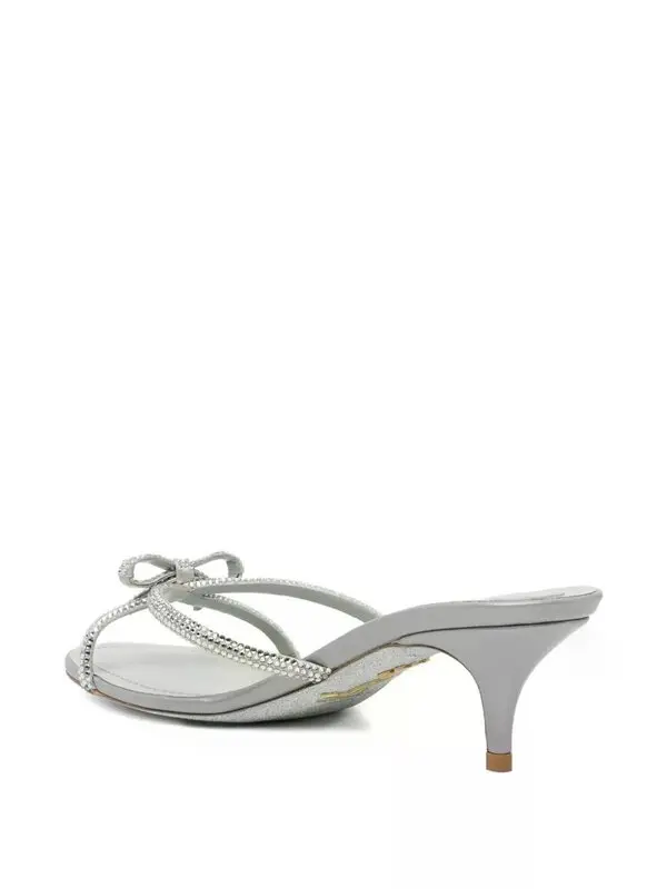 Rene Caovilla 50mm Lynette Embellished Sandals - Grey