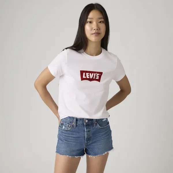 LEVI'S Graphic Favorite Short Sleeve Tee T-shirt - Vintage White
