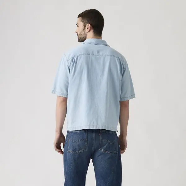 LEVI'S Short-sleeve Boxy Western Shirt Chambray