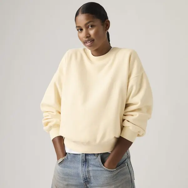LEVI'S Vintage Garment Dye Boxy Sweatshirt - Garment Dye Rutabaga