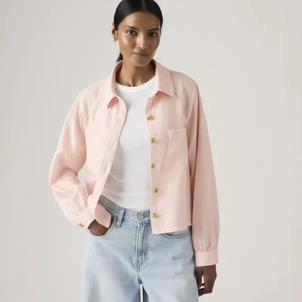 LEVI'S Tini Long-sleeve Utility Shirt - Crystal Pink