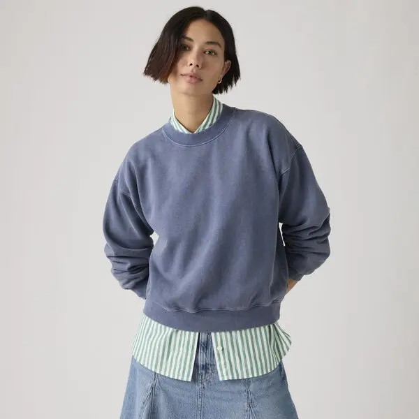 LEVI'S Vintage Boxy Sweatshirt - Garment Dye Sunshine Blue