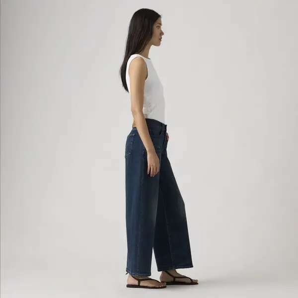LEVI'S 728 High-rise Wide-leg Ankle Candiani Jeans - Down West