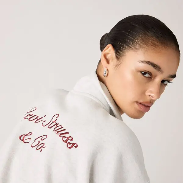 LEVI'S Graphic Logo Vintage Boxy Quarter Zip Sweatshirt