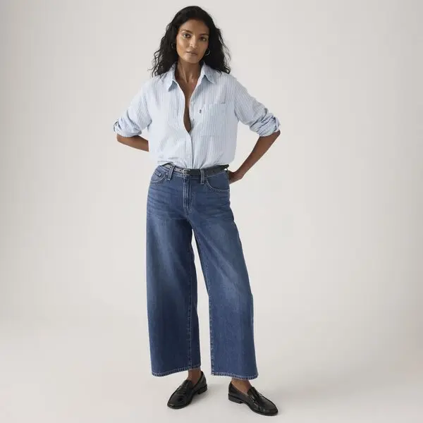 LEVI'S Mid Rise Wide-leg Ankle Jeans - Kiss Goodbye