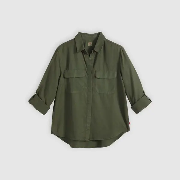 LEVI'S Elaine Utility Shirt - Garment Dye Deep Depths