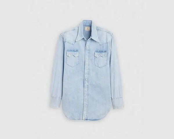 LEVI'S Shorthorn Sawtooth Western Shirt Chambray