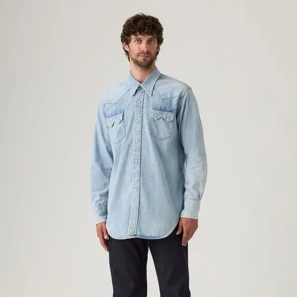 LEVI'S Shorthorn Sawtooth Western Shirt Chambray