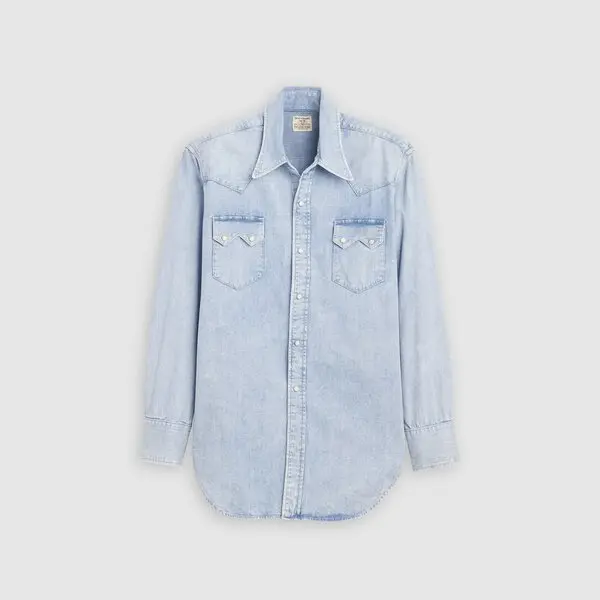 LEVI'S Shorthorn Sawtooth Western Shirt Chambray