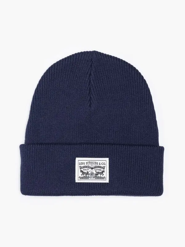 LEVI'S Backpatch Beanie - Navy Blue