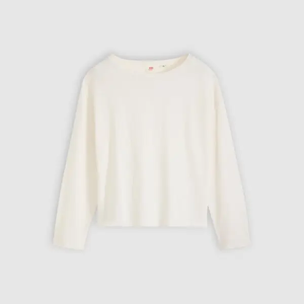 LEVI'S Julie Slub Long-sleeve T-shirt - Egret