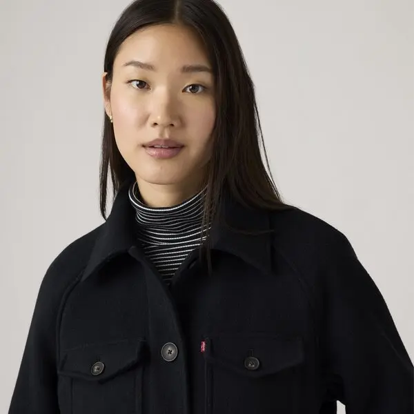 LEVI'S Raglan Sleeve Shirt Jacket - Navy
