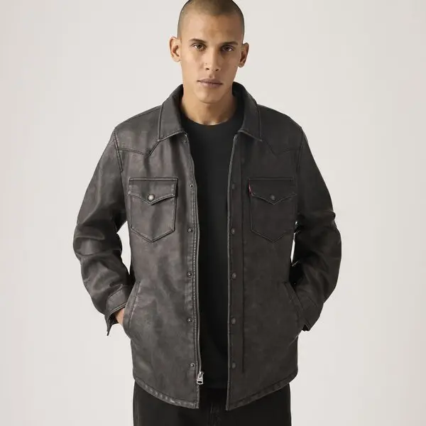 LEVI'S Faux Leather Shacket