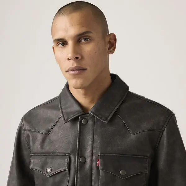 LEVI'S Faux Leather Shacket