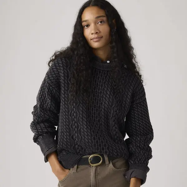 LEVI'S Leilah Cable Crewneck Sweater