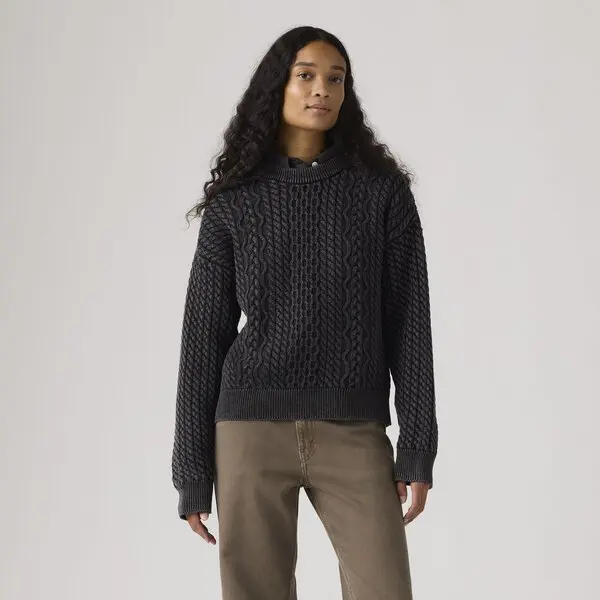 LEVI'S Leilah Cable Crewneck Sweater