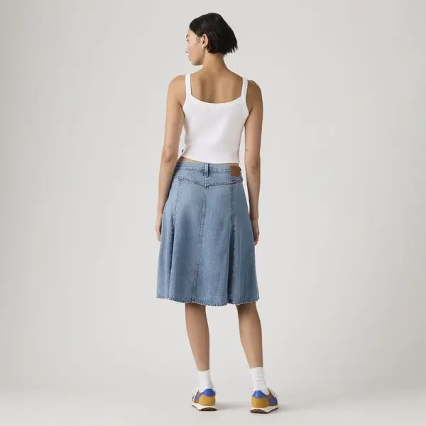 LEVI'S Godet Knee-length Skirt