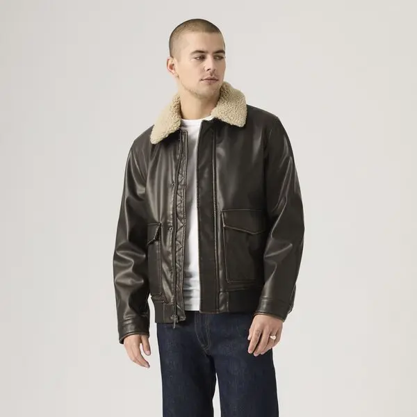 LEVI'S Aviator Jacket With Removeable Sherpa Collar