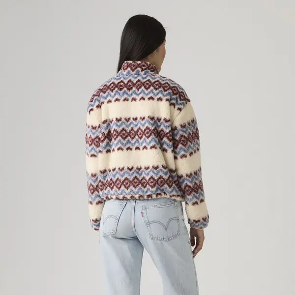 LEVI'S Gemma Sherpa Quarter-zip Pullover