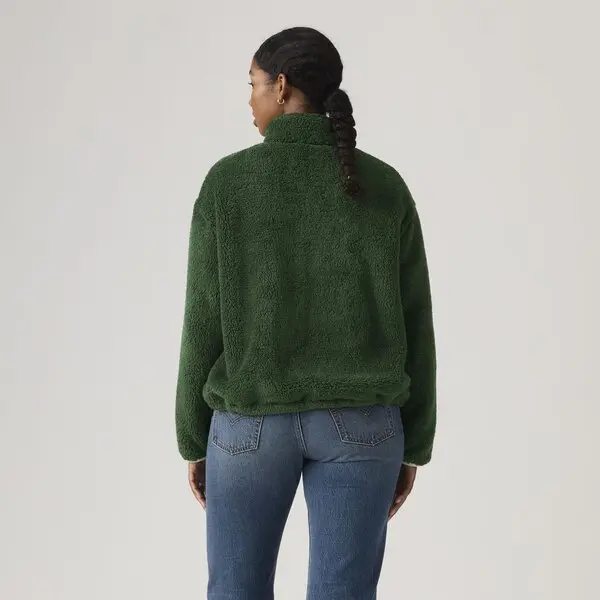 LEVI'S Gemma Sherpa Quarter-zip Pullover