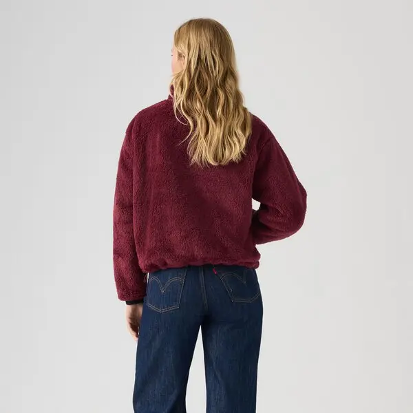LEVI'S Gemma Sherpa Quarter-zip Pullover