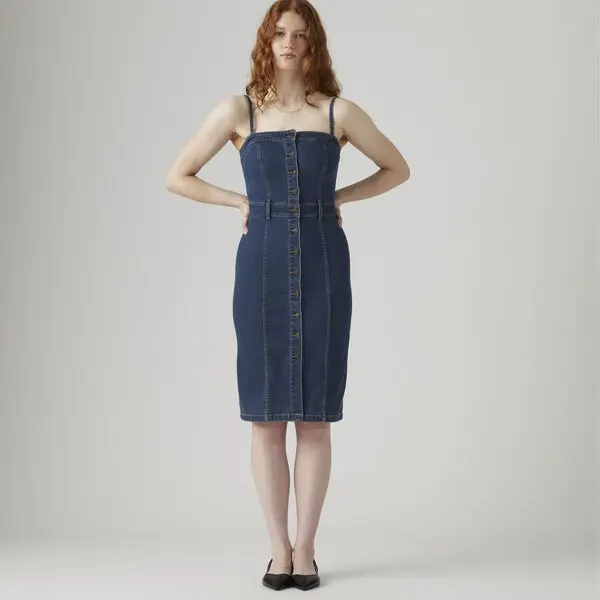 LEVI'S Denim Bustier Dress - Upper East Side