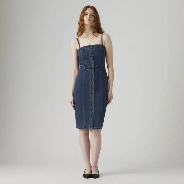 LEVI'S Denim Bustier Dress