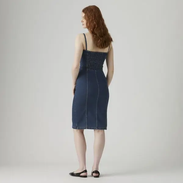 LEVI'S Denim Bustier Dress