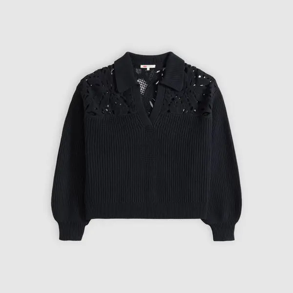 LEVI'S Crochet Polo Sweater
