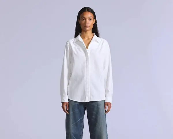 LEVI'S Club Shirt - L Antique White