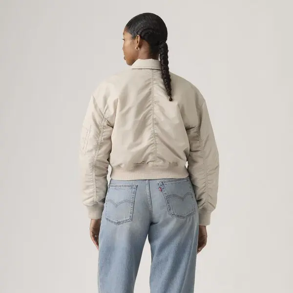 LEVI'S Bowie Cropped Bomber Jacket