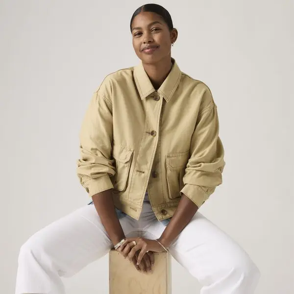 LEVI'S Marlowe Cropped Utility Heritage Jacket